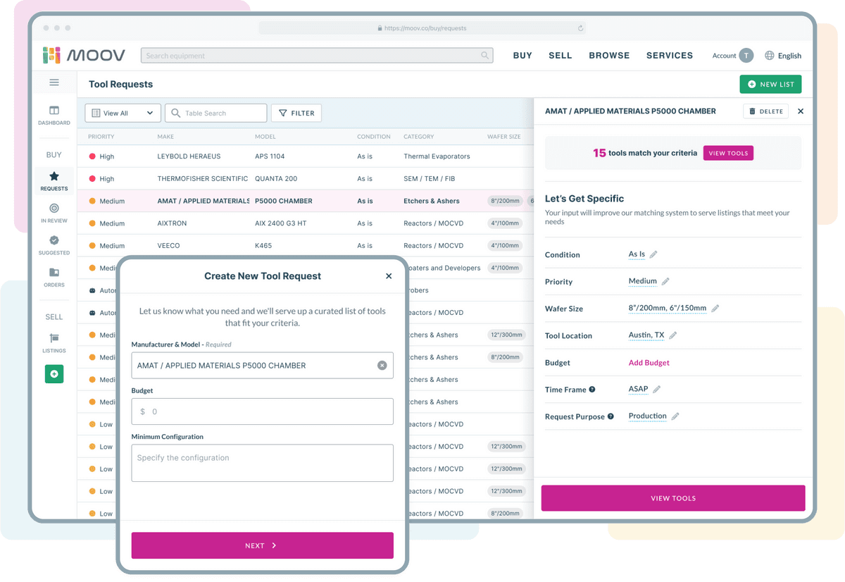 Used Semiconductor Equipment Marketplace | Moov